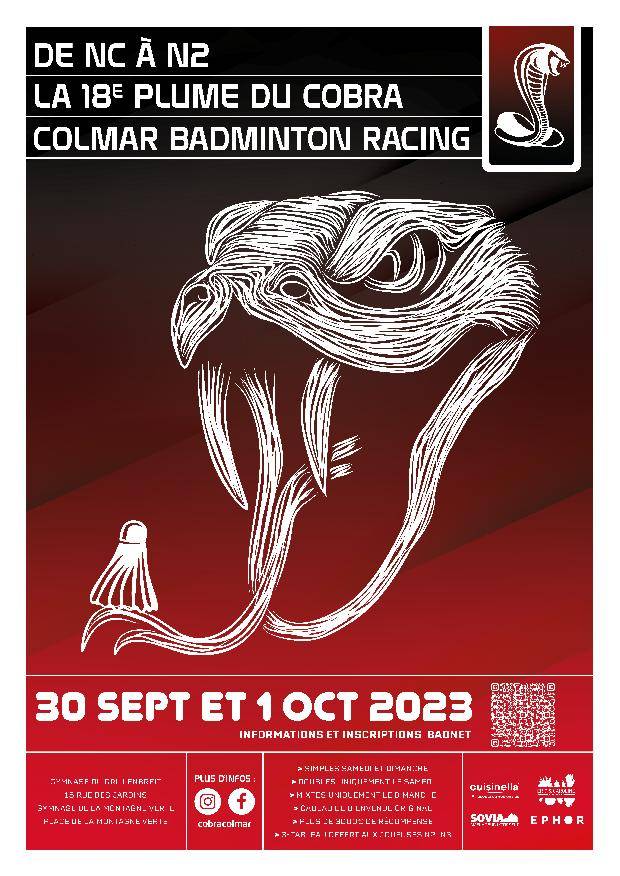 La 18ème Plume du COBRA | Badminton Val de Morteau
